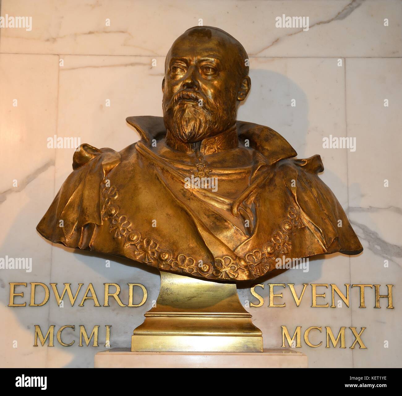 Bust of Edward VII or Albert Edward, King of the United Kingdom ...