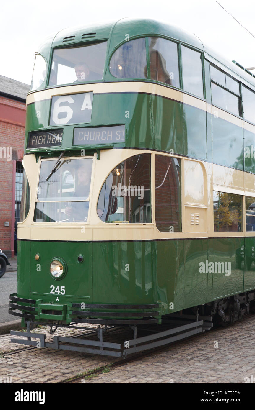 Liverpool Corporation Trams from the 1950's Stock Photo - Alamy