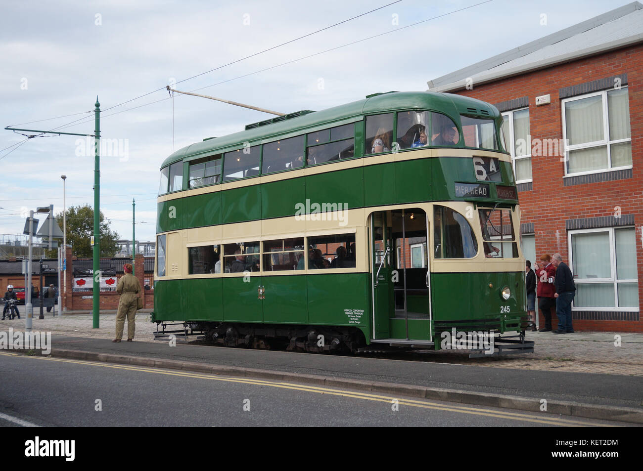 Liverpool Corporation Trams from the 1950's Stock Photo - Alamy