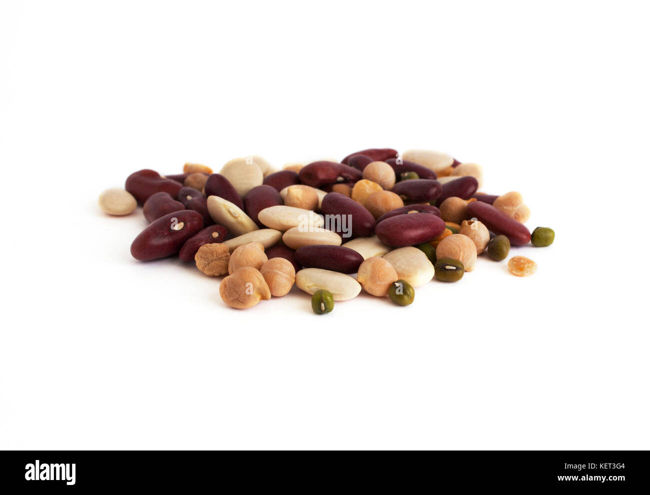 different beans on white Stock Photo - Alamy