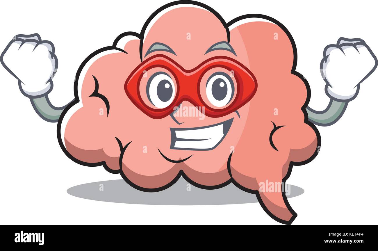 Funny cartoon super brain hi-res stock photography and images - Alamy