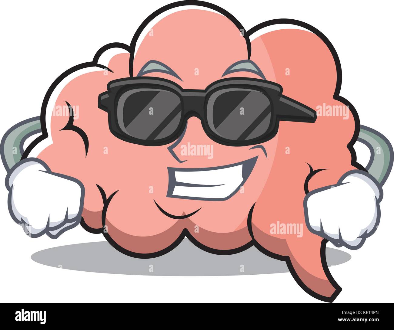 Super cool brain character cartoon mascot Stock Vector Image & Art - Alamy