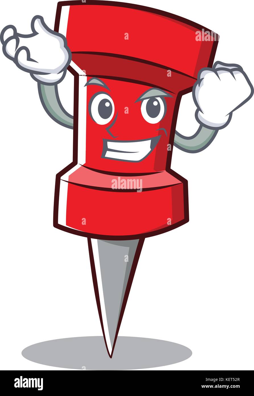 Successful red pin character cartoon Stock Vector Image & Art - Alamy