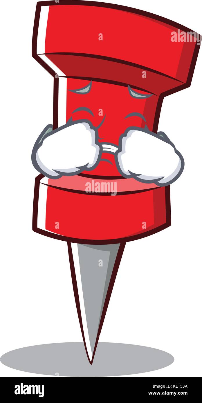 Crying red pin character cartoon Stock Vector Image & Art - Alamy