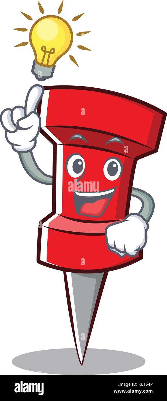 Have an idea red pin character cartoon Stock Vector Image & Art - Alamy