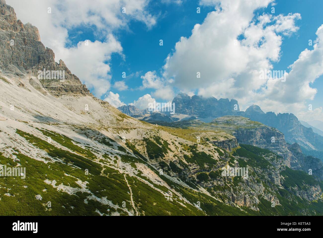 Italian Dolomites Scenery. Summer in the Italian Alps Stock Photo - Alamy
