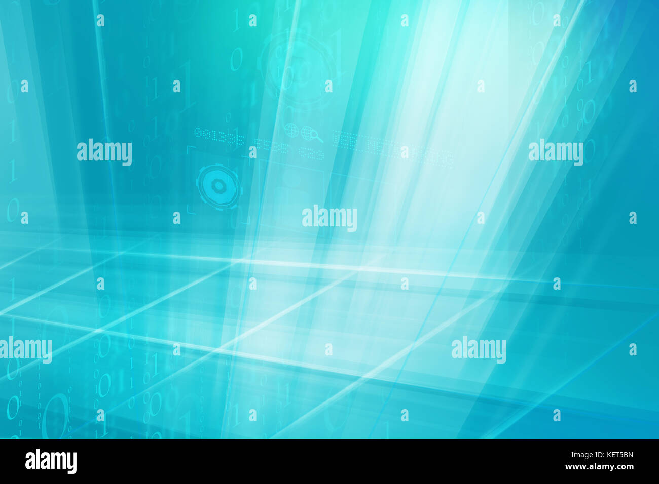 Graphical High Tech Background with Binary Code in Modern Enclosed ...