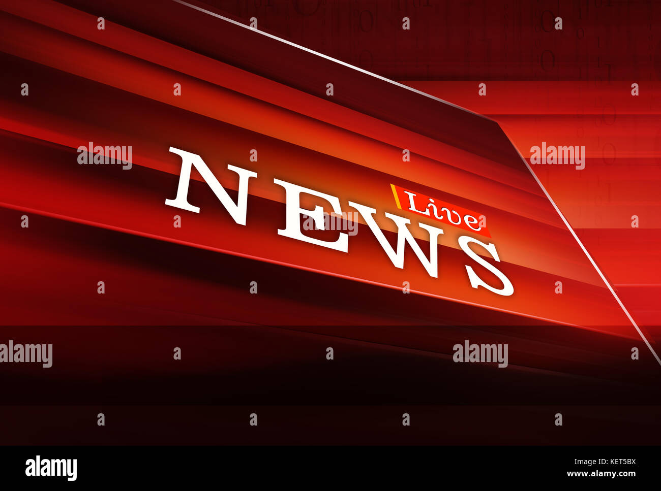 Graphical Live News Background, Red Theme Background. 3d Illustration ...