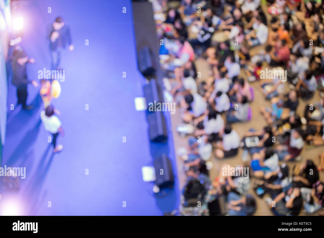 Concert Crowd Stage View Lights