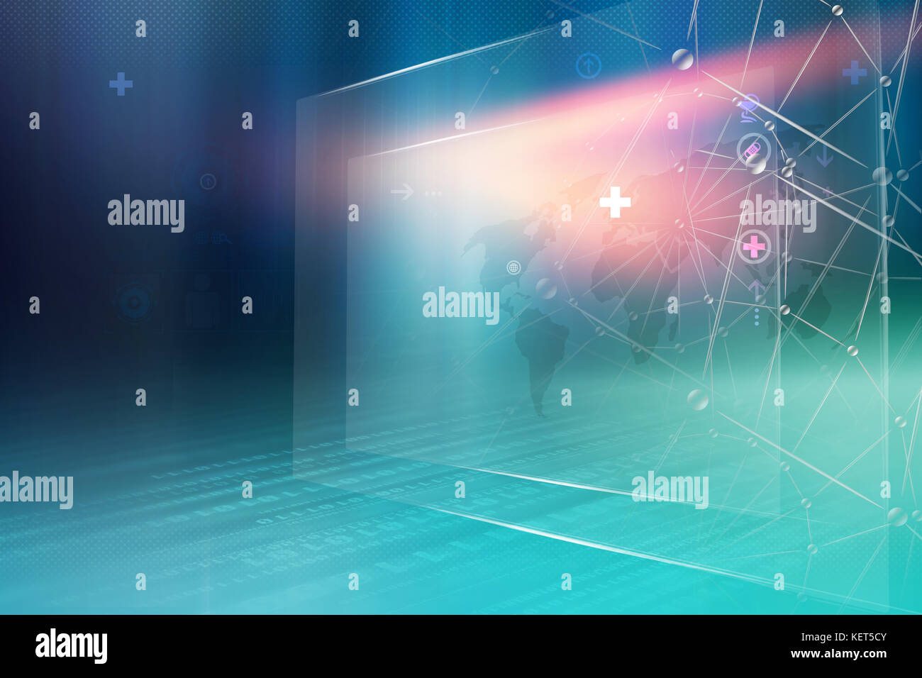 Medical Health Global Connectivity Background, Suitable for Healthcare ...