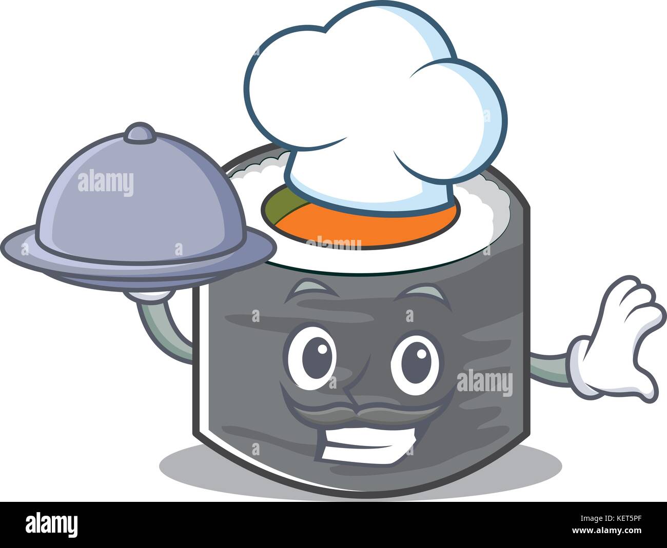 Chef sushi cartoon character style Stock Vector Image & Art - Alamy