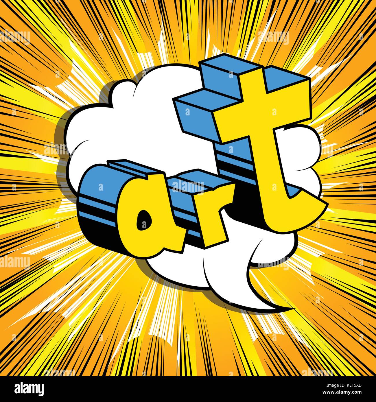 Art - Comic book style word on abstract background Stock Vector Image ...