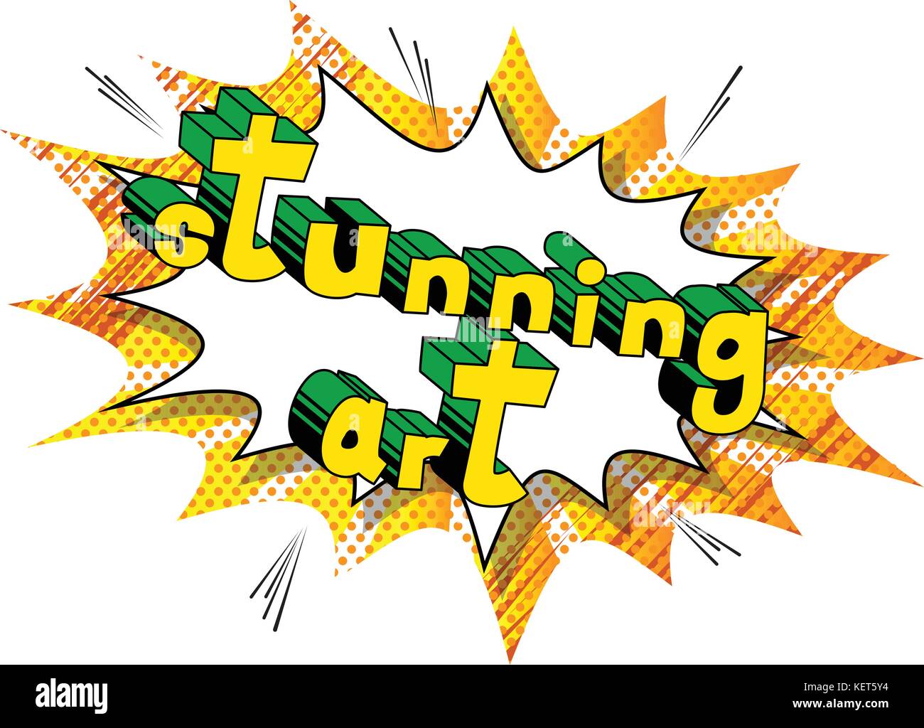Stunning Art - Comic book style word on abstract background Stock ...