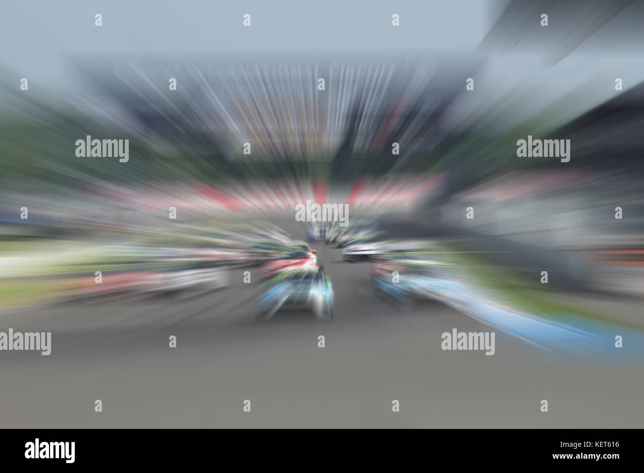 car racing on the road with motion blur background Stock Photo - Alamy
