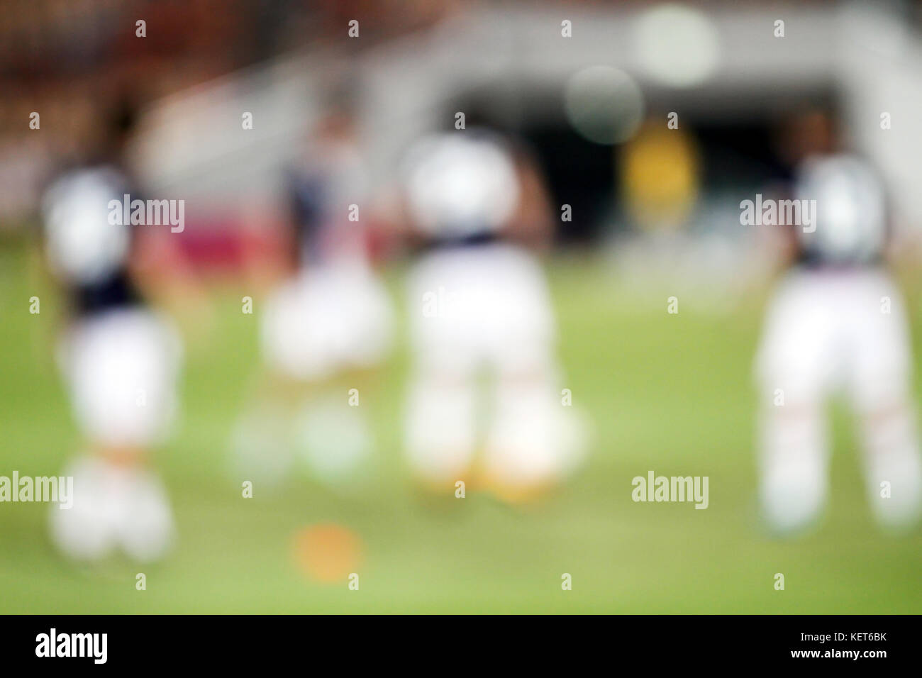 blurry soccer and football player training for background Stock Photo ...