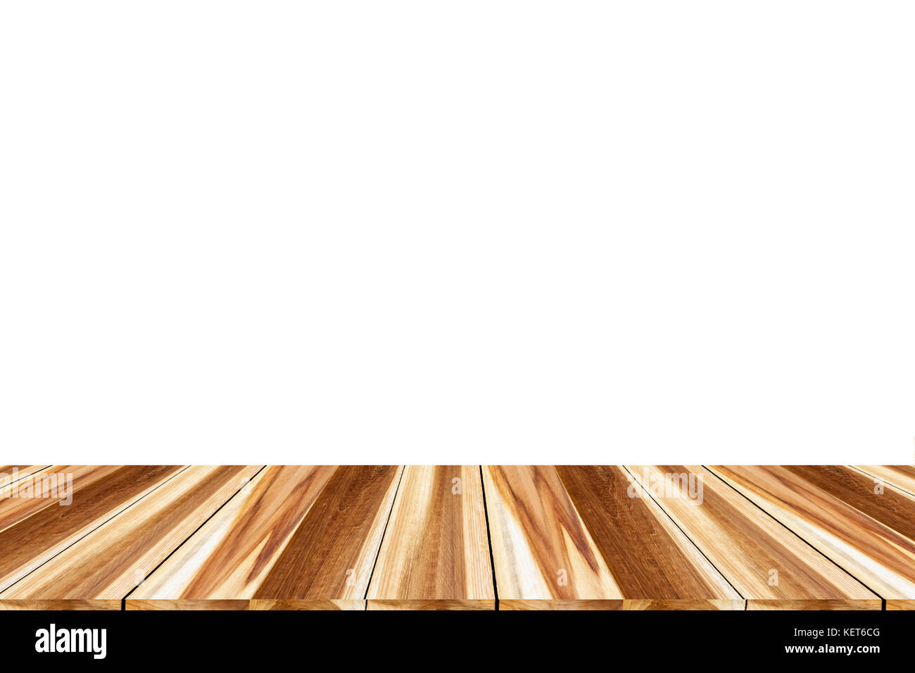 Perspective wood isolated on white background Stock Photo - Alamy