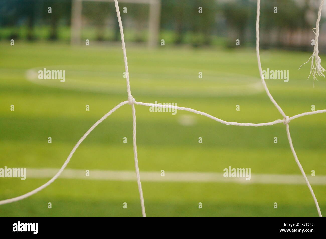 Features of the football stadium and the football net Stock Photo - Alamy