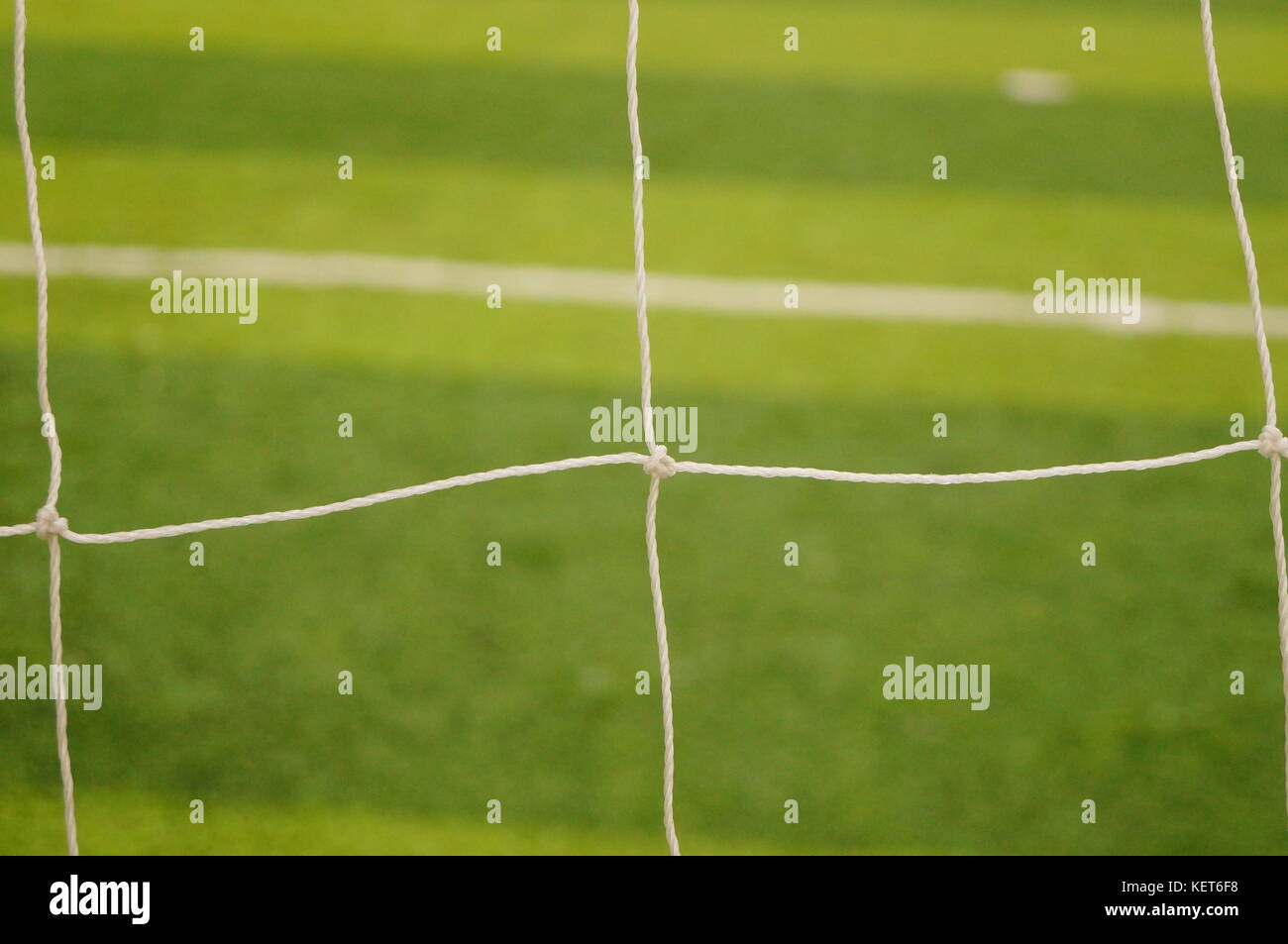 Features of the football stadium and the football net Stock Photo - Alamy