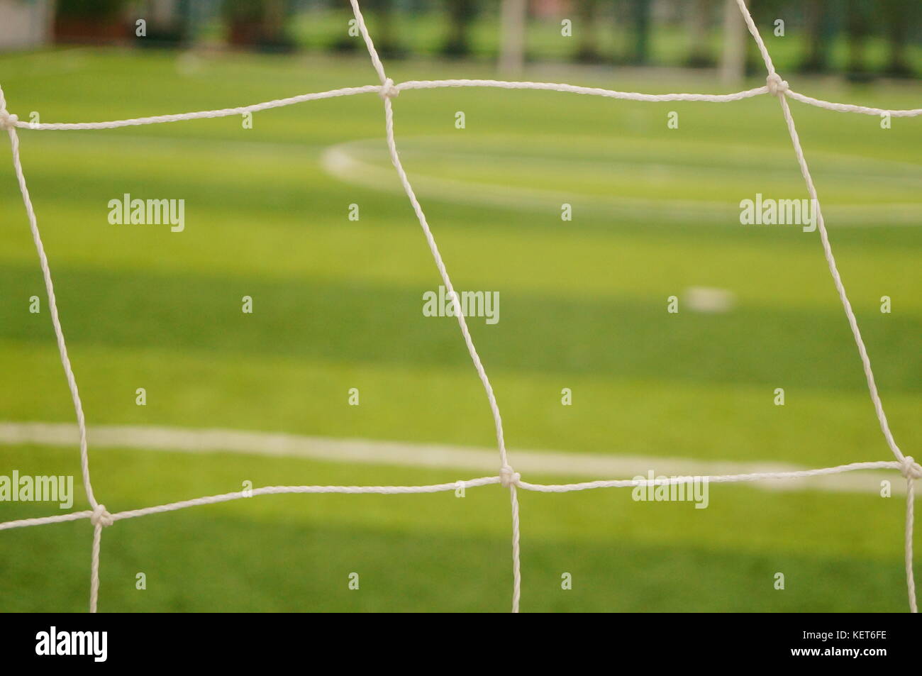 Features of the football stadium and the football net Stock Photo - Alamy