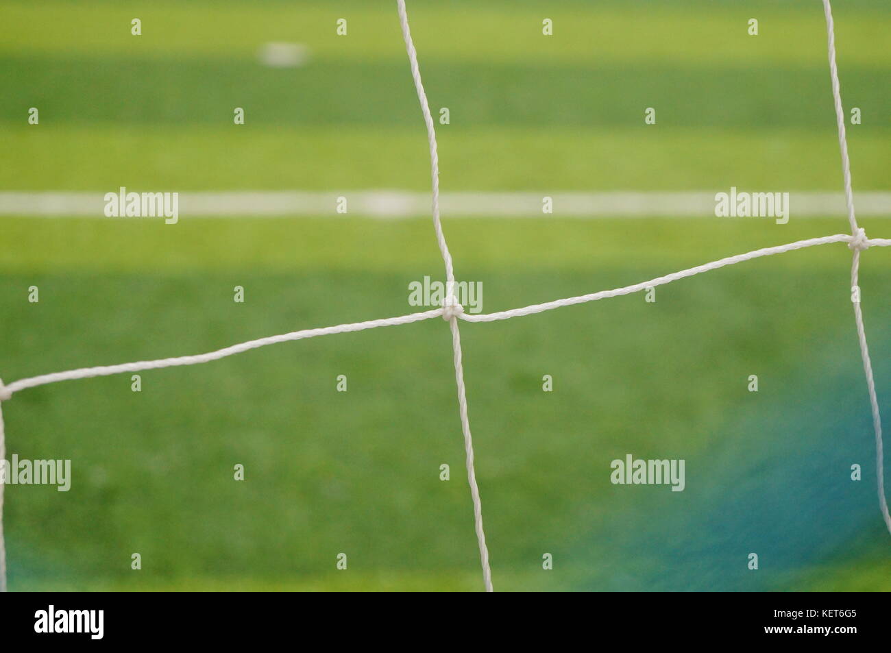 Features of the football stadium and the football net Stock Photo - Alamy