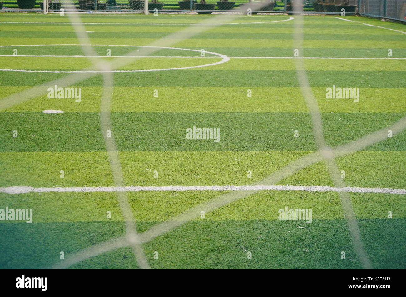 Features of the football stadium and the football net Stock Photo - Alamy