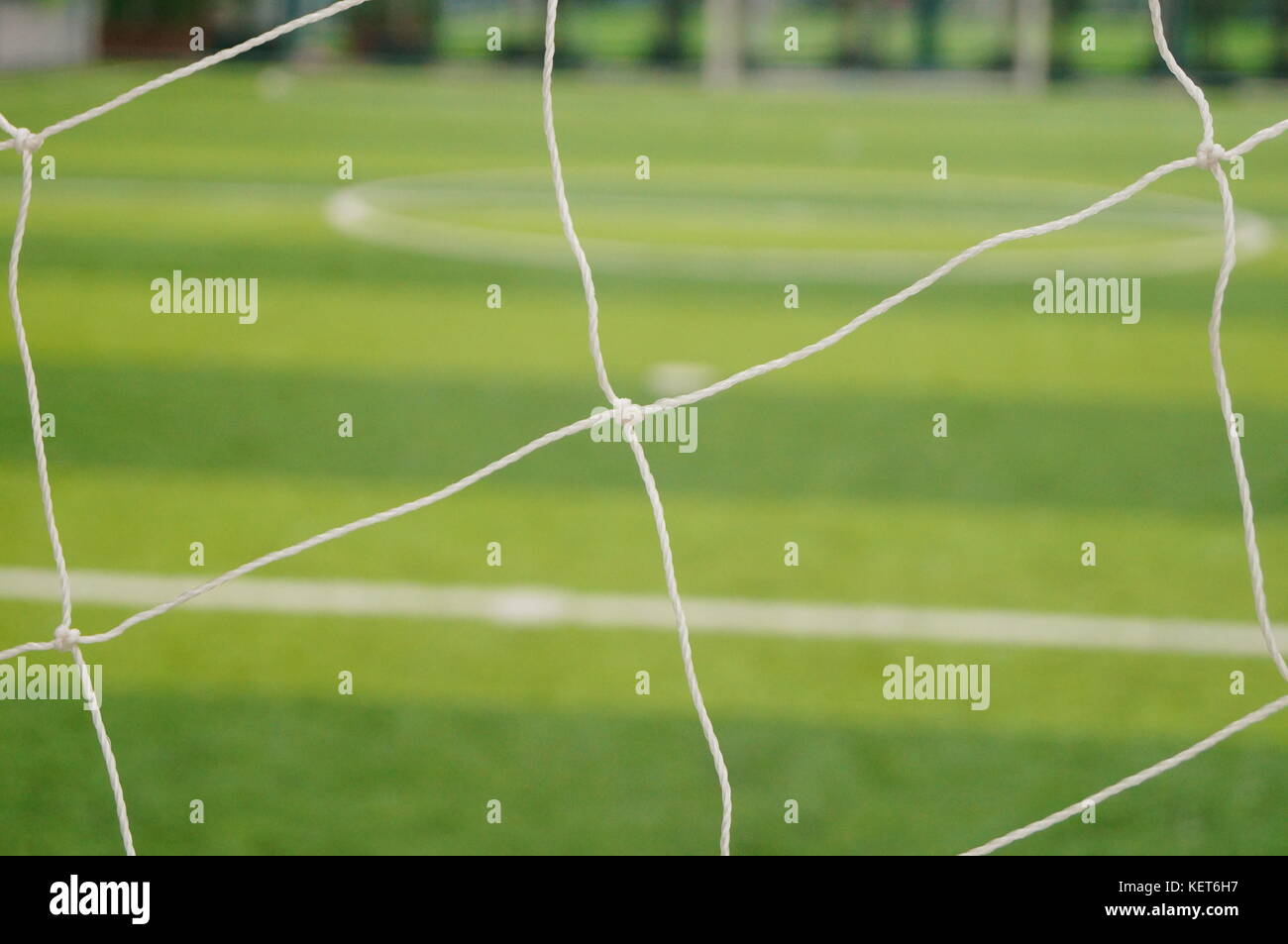 Features of the football stadium and the football net Stock Photo - Alamy