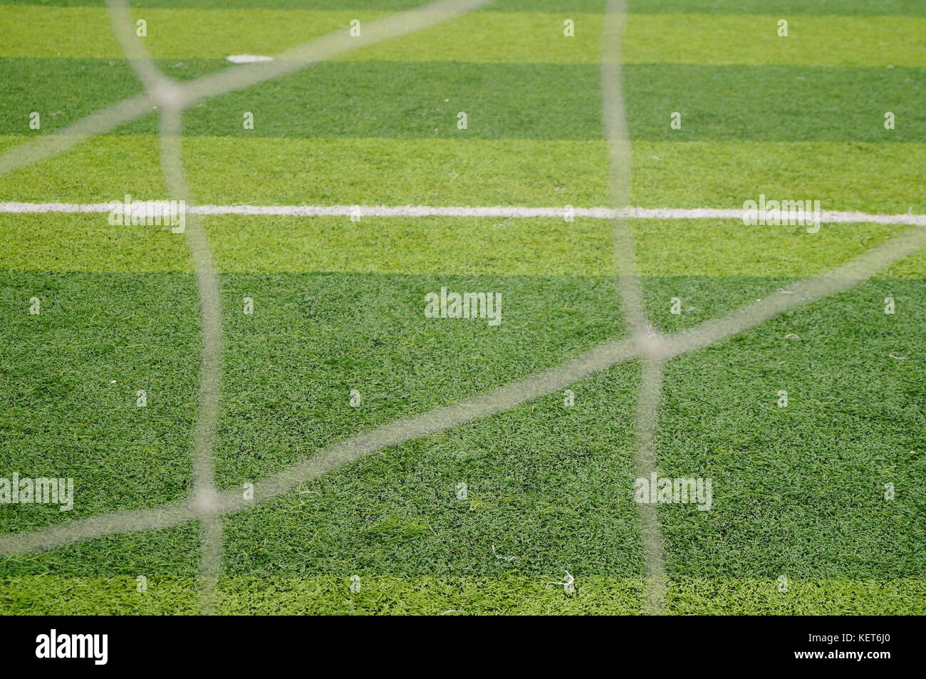 Features of the football stadium and the football net Stock Photo - Alamy