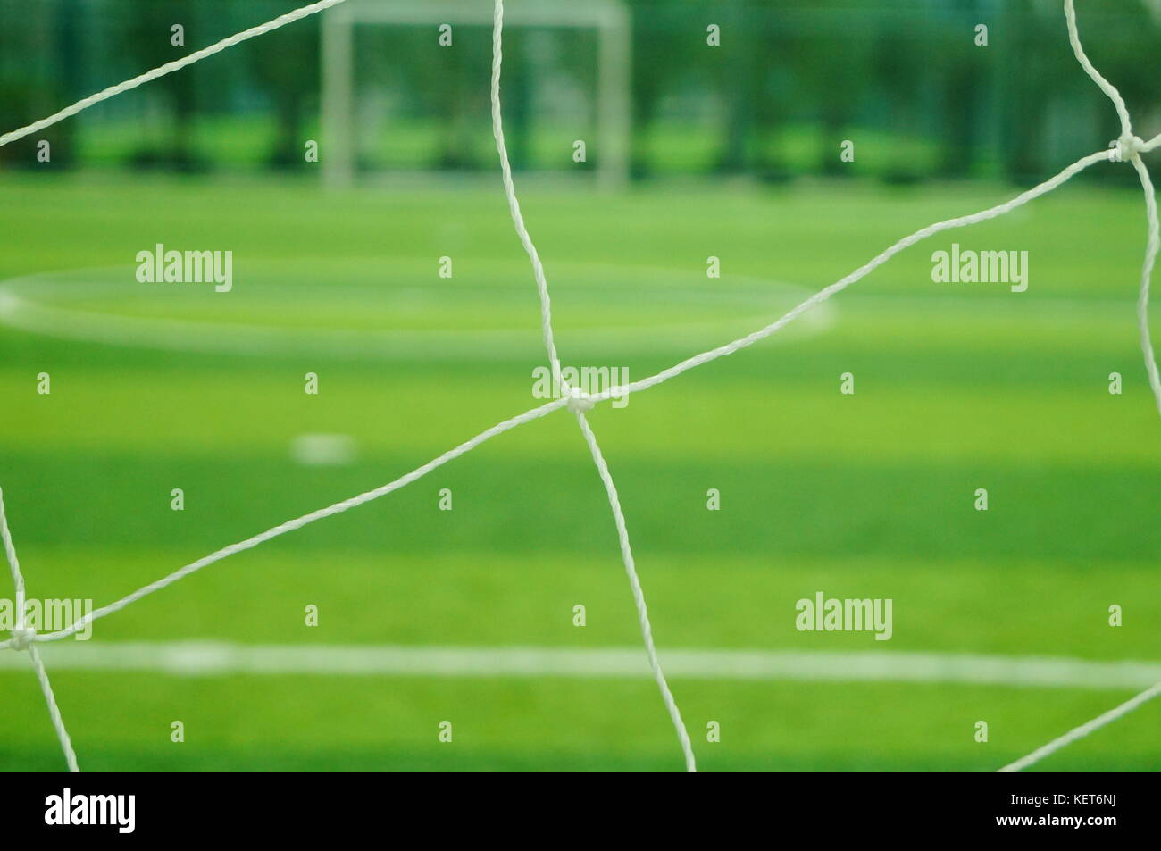 Features of the football stadium and the football net Stock Photo - Alamy