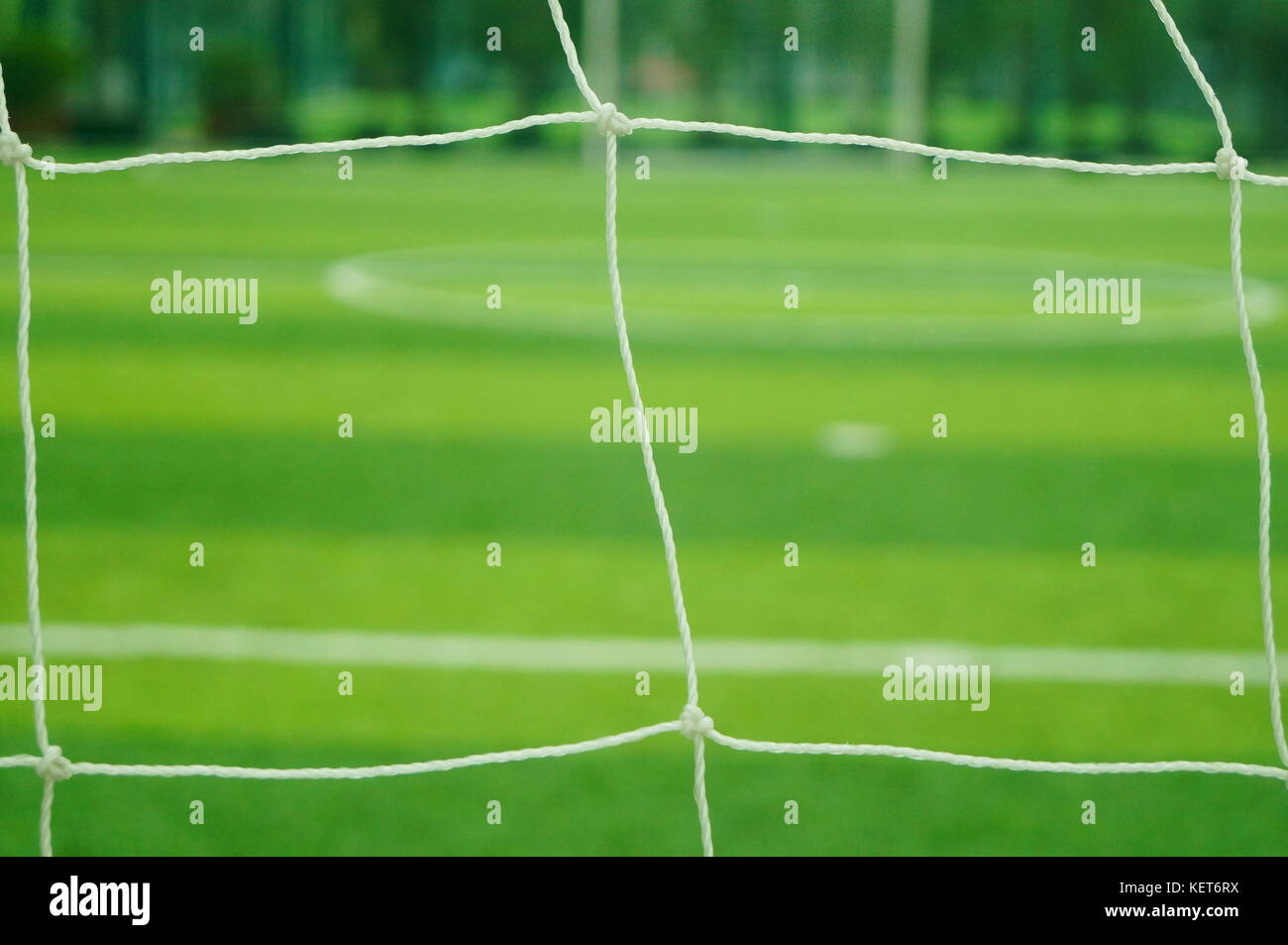 Features of the football stadium and the football net Stock Photo - Alamy