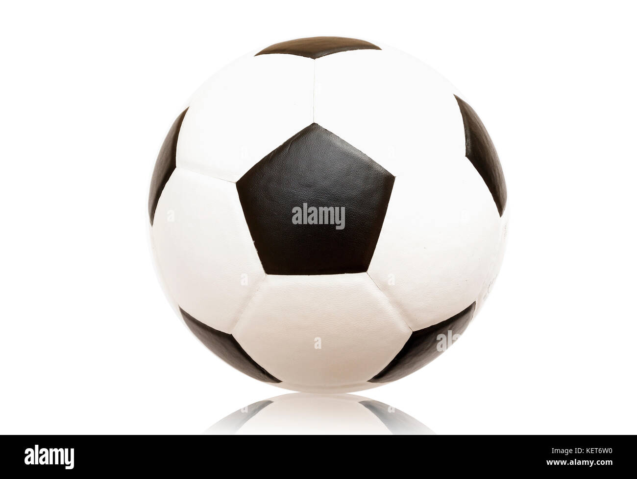 football and soccer ball isolated on white Stock Photo - Alamy