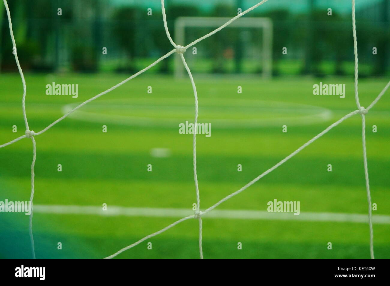 Features of the football stadium and the football net Stock Photo - Alamy