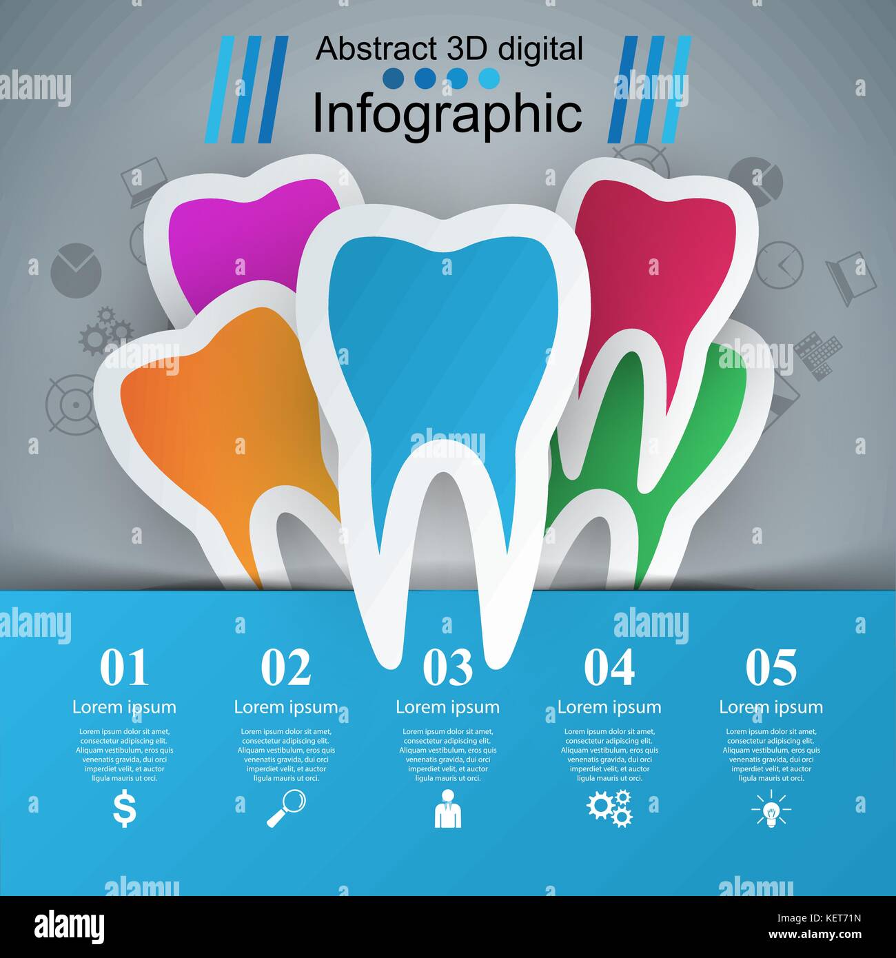 Business Infographics. Tooth icon Stock Vector Image & Art - Alamy