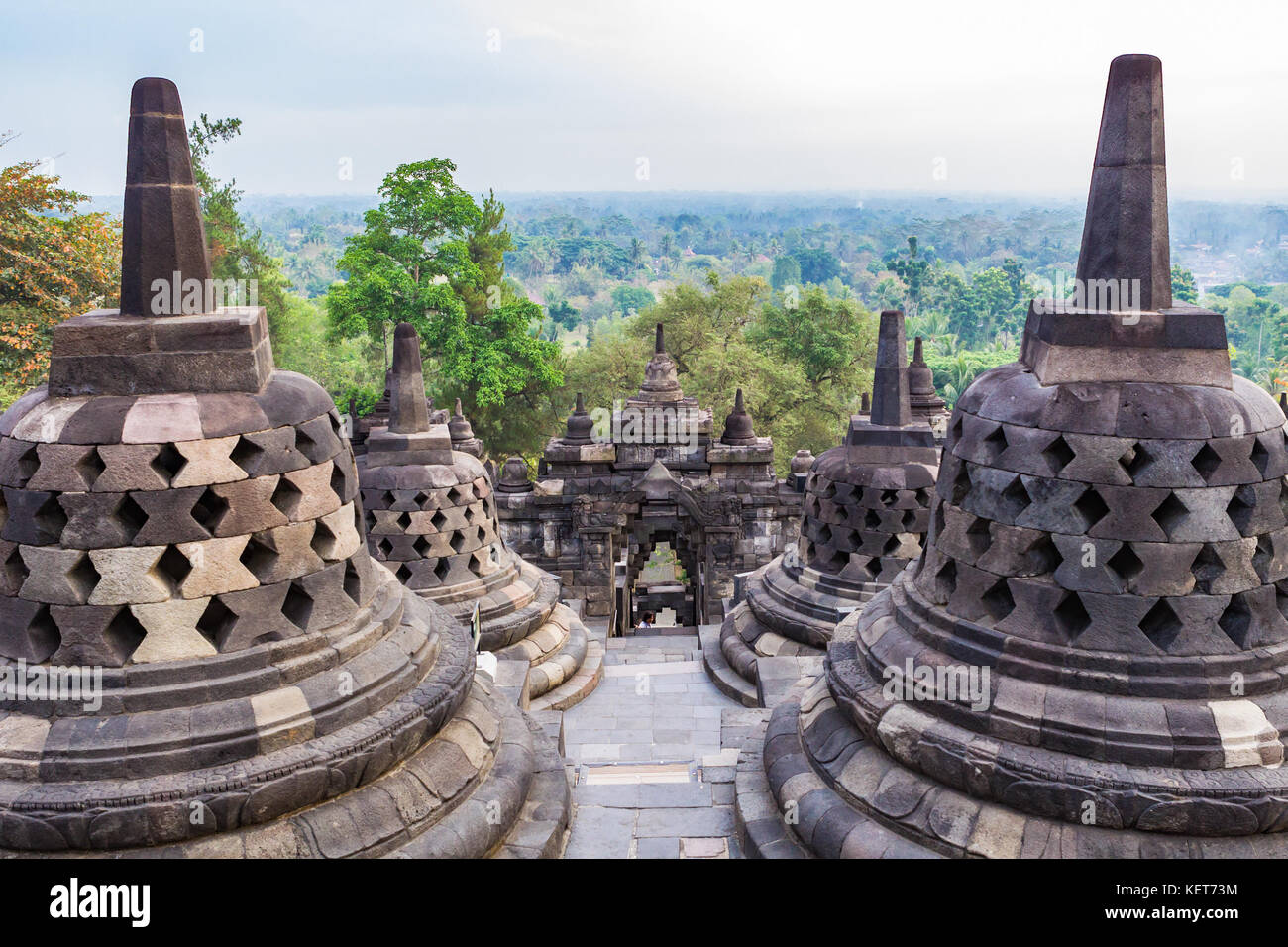 Borobudur, 9th-century Mahayana Buddhist temple in Magelang, Central ...