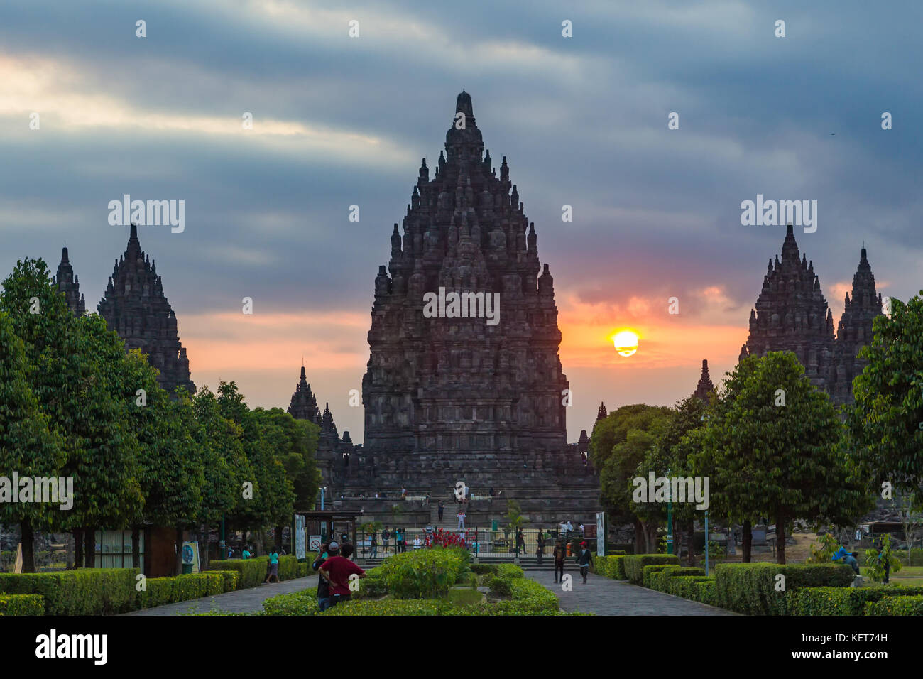 Prambanan, a 9th-century Hindu temple compound in Central Java ...