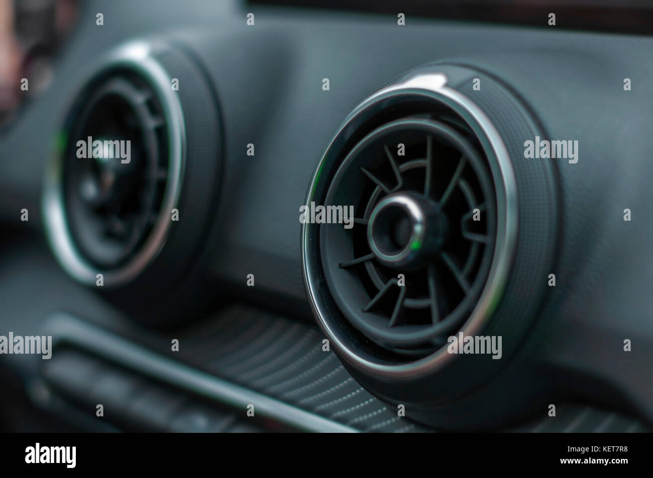 Air ventilation control cooling in car close Stock Photo - Alamy