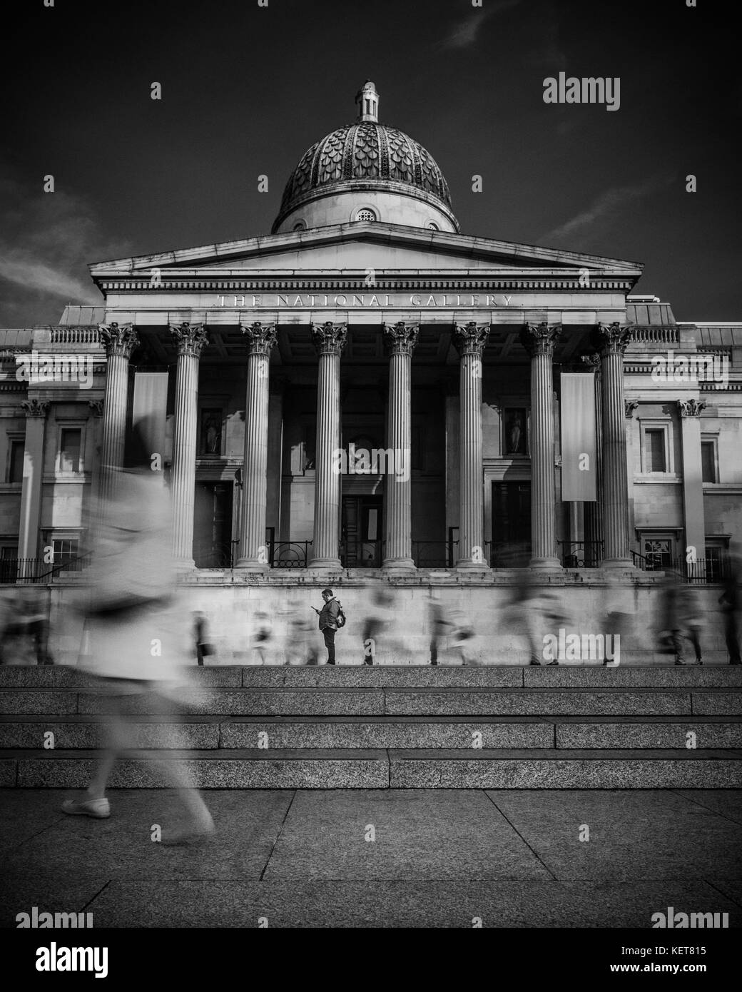 Rushing man Black and White Stock Photos & Images - Alamy