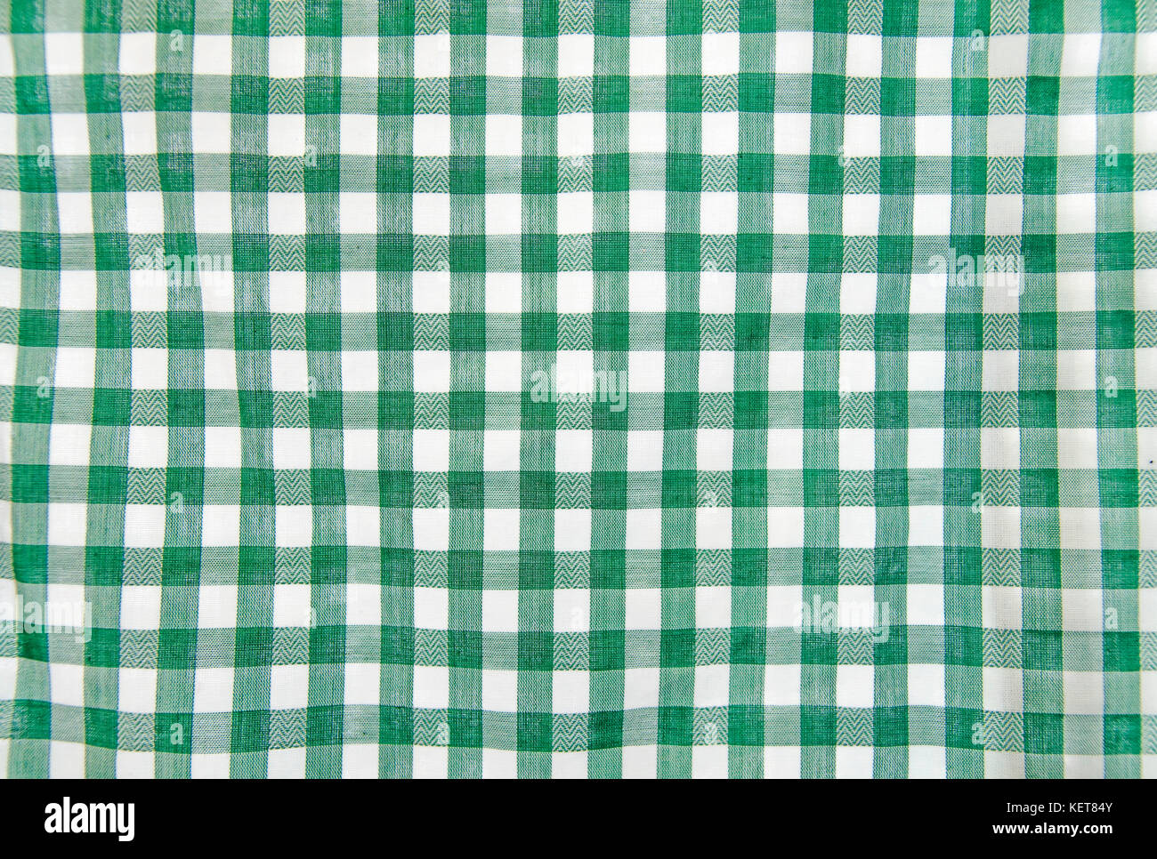 Cheerful in green and white classic rustic traditional gingham pattern ...