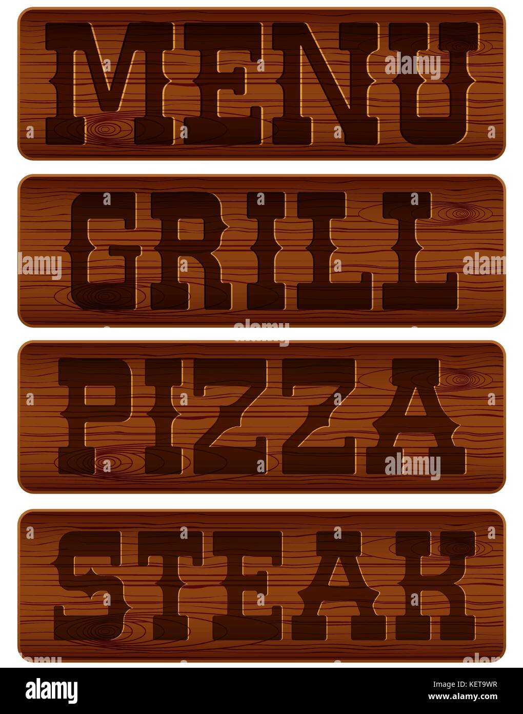 Plank wood isolated Stock Vector Images - Alamy