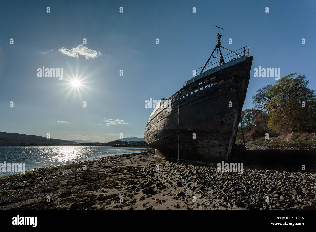 Abandoned Boat,Corpach,Loch Linnhe Stock Photo - Alamy