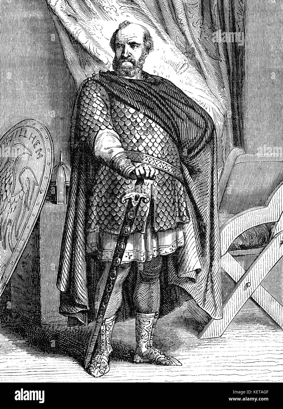 William I, ca. 1028 - 1087, known as William the Conqueror, the first ...