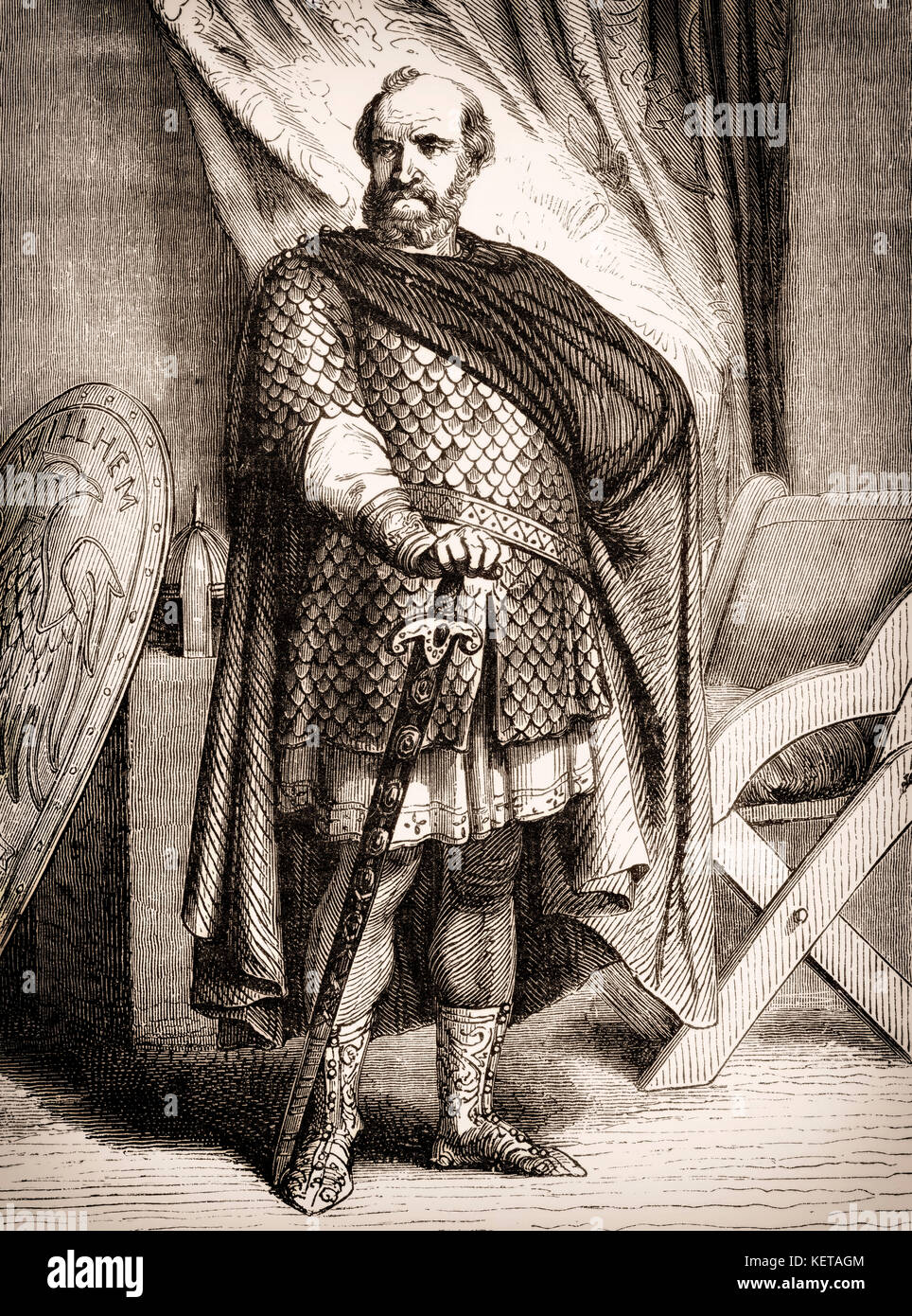 William I, ca. 1028 - 1087, known as William the Conqueror, the first ...