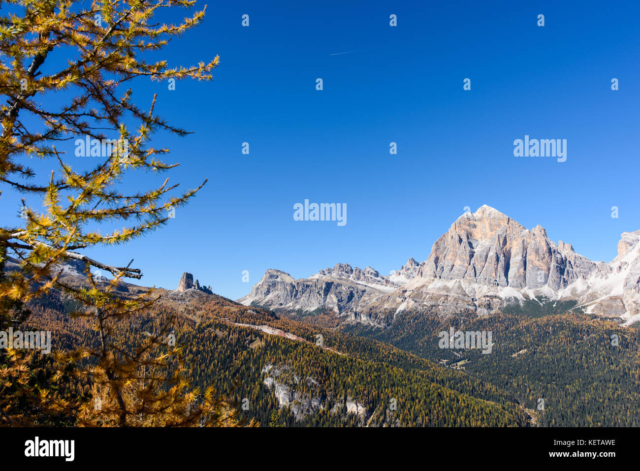 Panorama of the Dolomites Stock Photo - Alamy