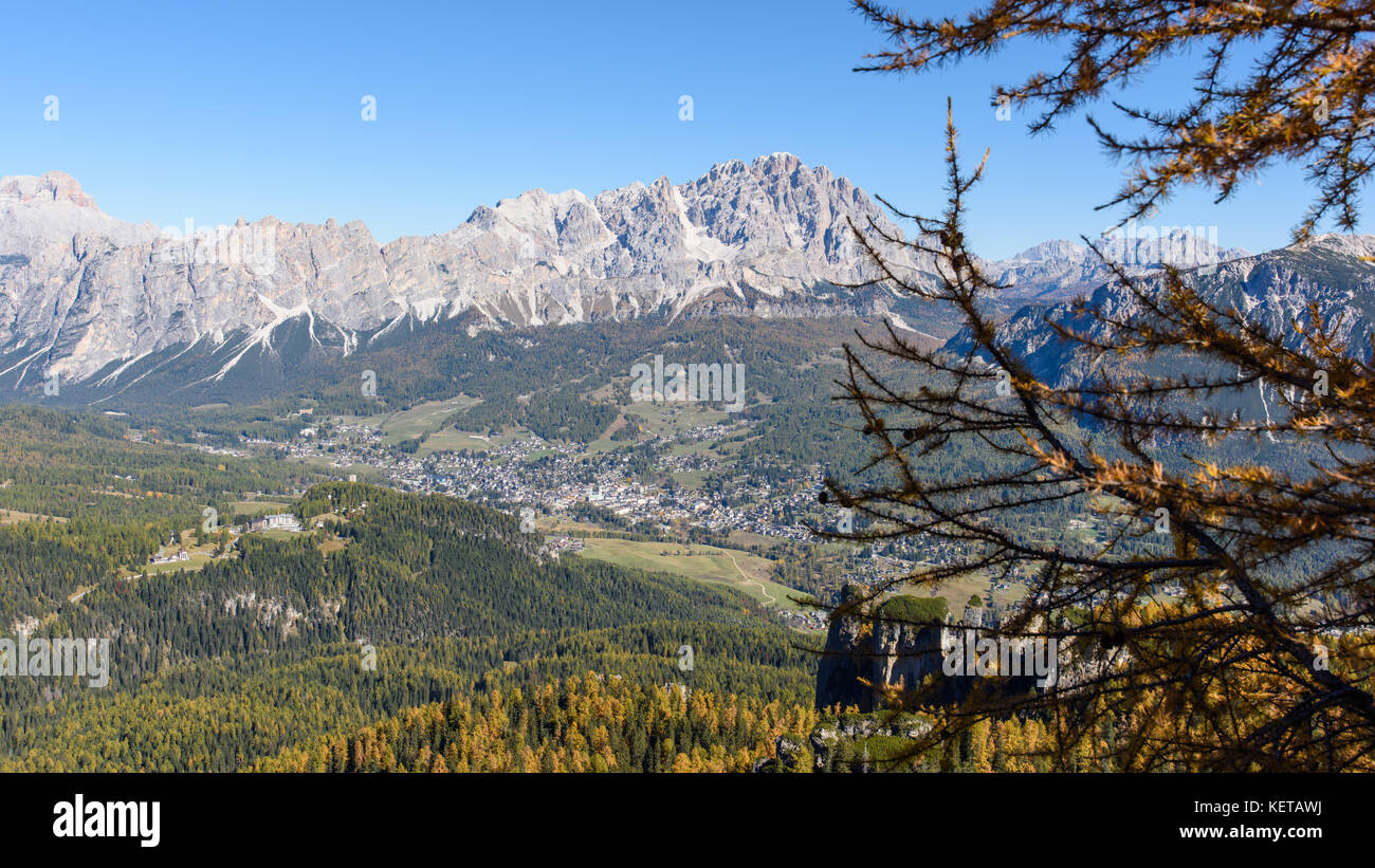 Panorama of the Dolomites Stock Photo - Alamy