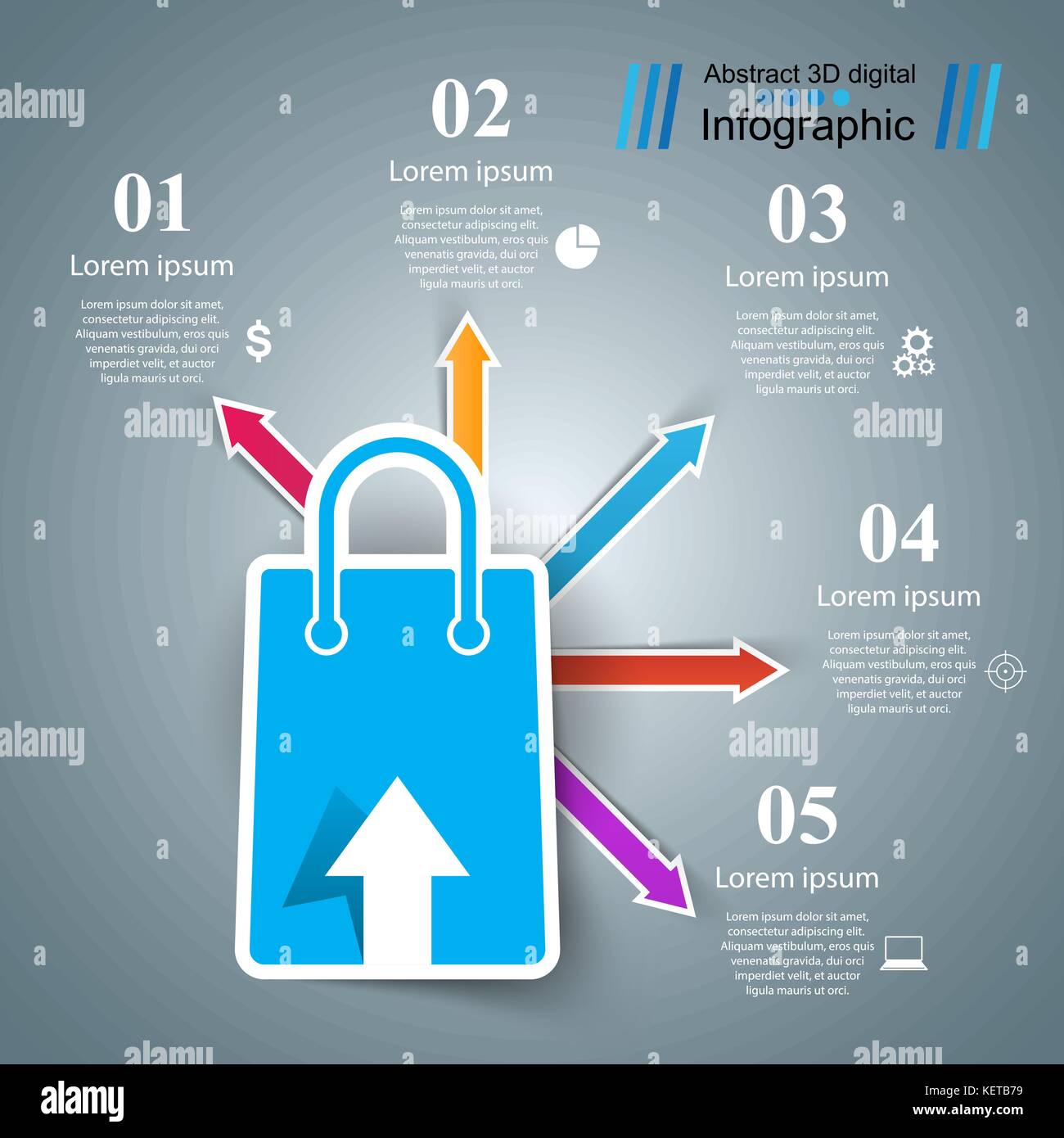 Shop, cart, sale- business infographic Stock Vector Image & Art - Alamy