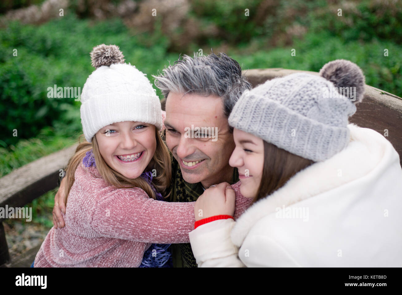 Three kids talking outside hi-res stock photography and images - Alamy