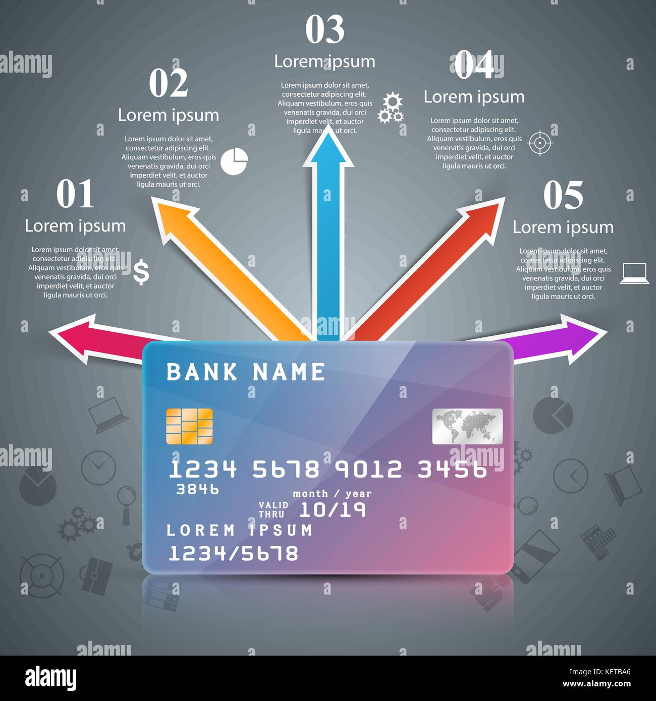 Business card - paper infographic Stock Vector Image & Art - Alamy