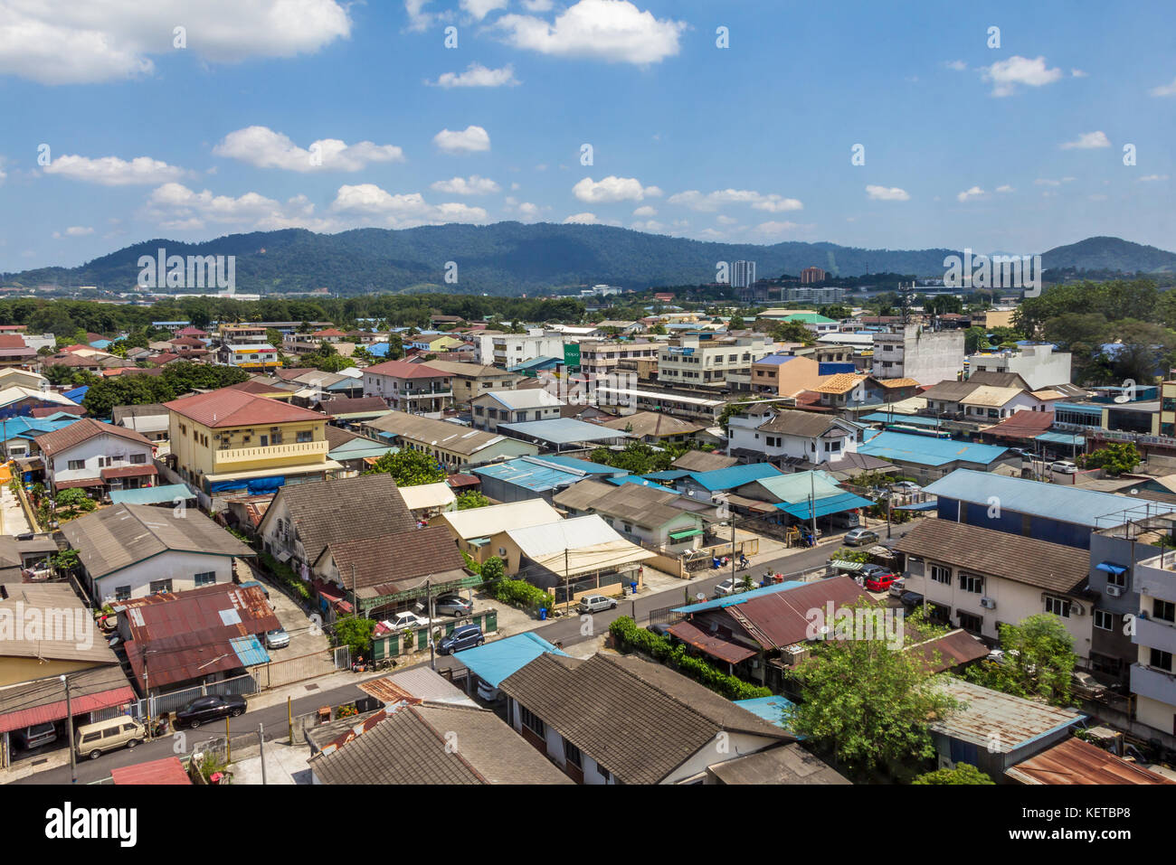 Selangor, 22 Oct 2017 Malaysia: bird eye view in Kampung Baru Sungai ...