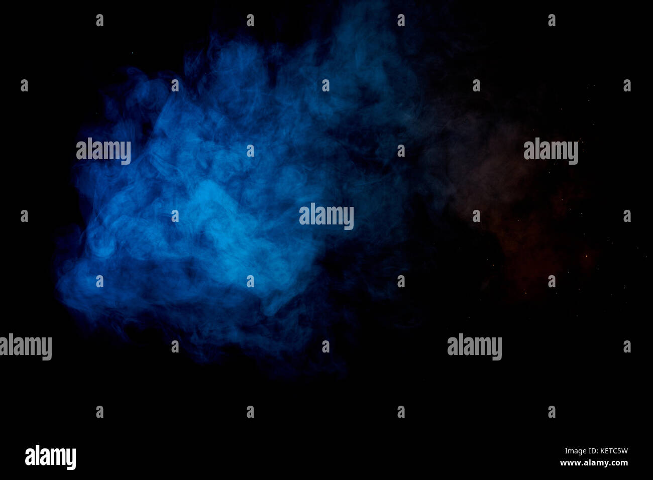 cloud of blue smoke Stock Photo - Alamy