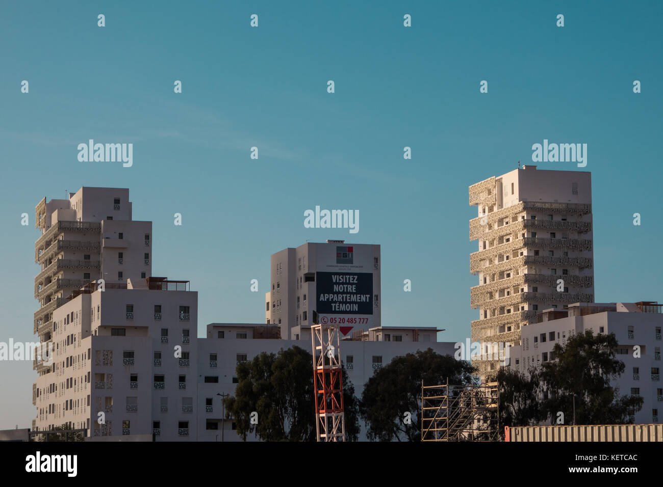 Casablanca, Morocco - May 05, 2017 : new buildings in a construction ...