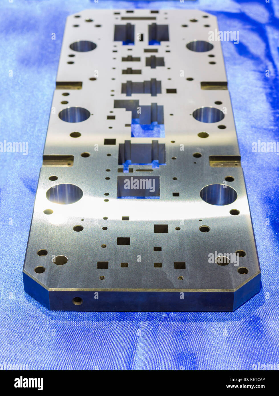 machined steel plate for manufacturing tooling or mold Stock Photo - Alamy